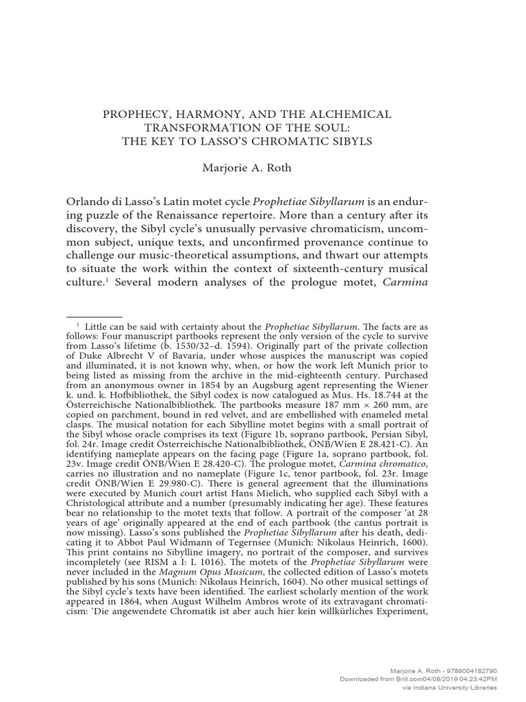 [9789004182790 - Music and Esotericism] Prophecy, Harmony, And The ...