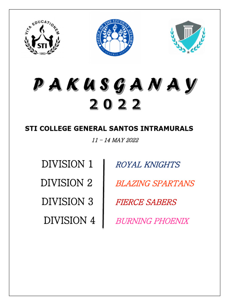STI Pakusganay 2022 Guidelines and Mechanics (1) 092643 | PDF | Word ...