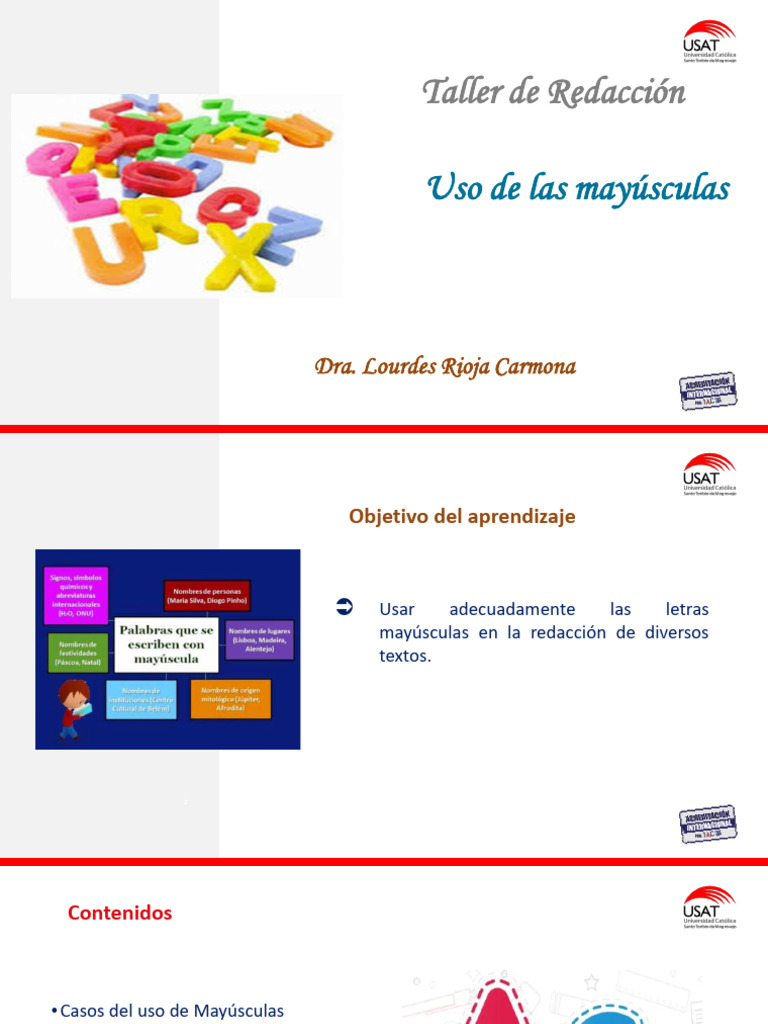 Uso de Mayusculas | PDF | Caso de carta | Lingüística