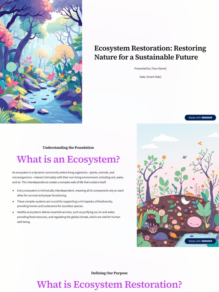 Ecosystem Restoration Restoring Nature For A Sustainable Future | PDF ...