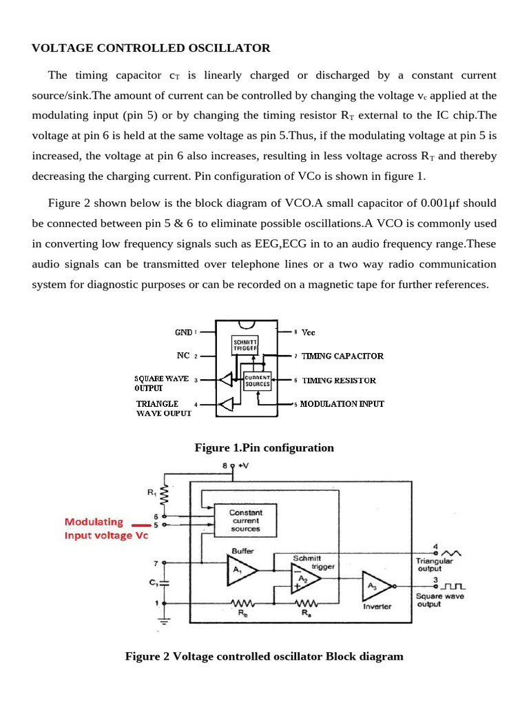 VCO | PDF | Amplifier | Electromagnetism