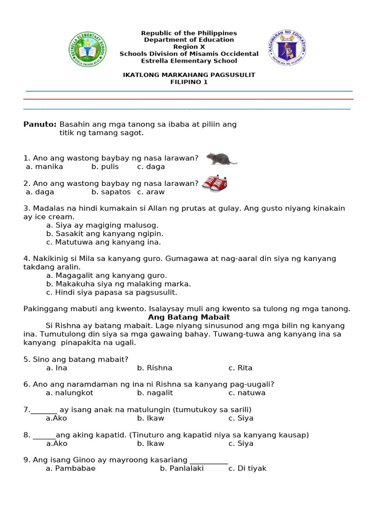 Filipino 3rd | PDF