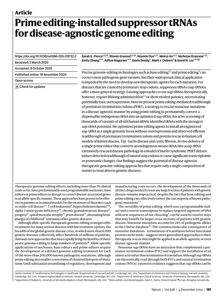 s41586-025-09732-2 | PDF | Genetic Code | Gene Expression