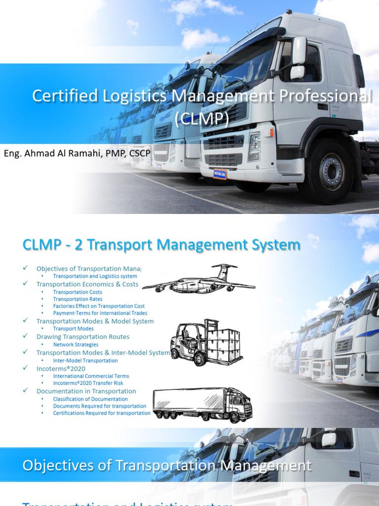 CLMP - 2 Transport Management System | PDF | Bill Of Lading | Letter Of ...