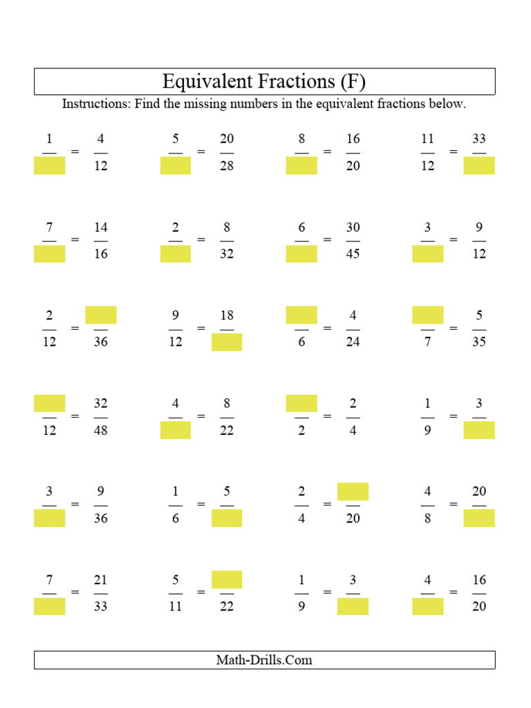 Preparation Fraction Test | PDF | Numbers | Discrete Mathematics