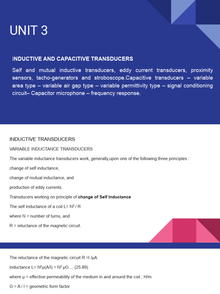 UNIT 3 | PDF | Inductor | Inductance