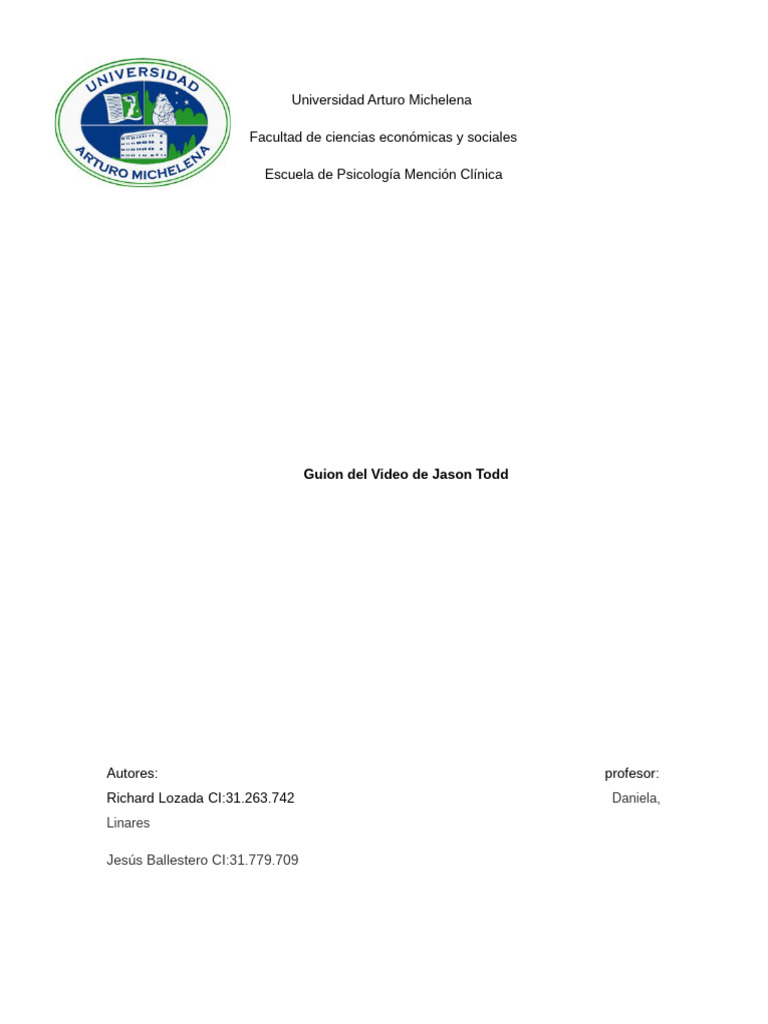 Guion Jaon Todd | PDF | hombre murciélago