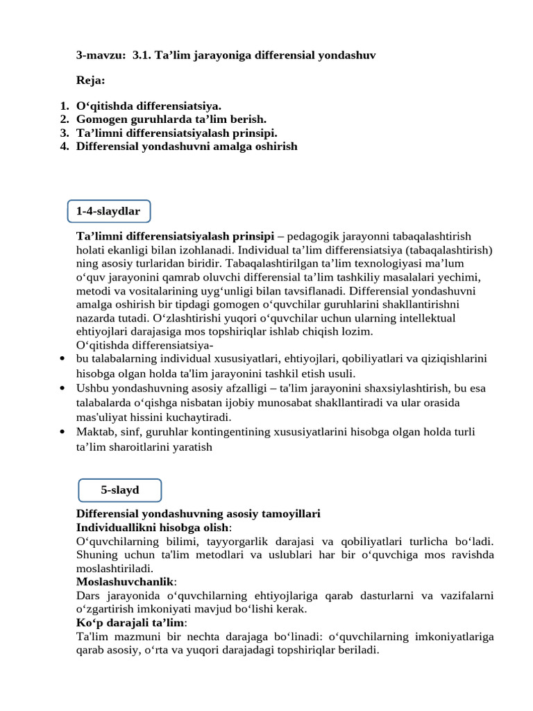 3.1. 3-Mavzu.ma'Ruza | PDF