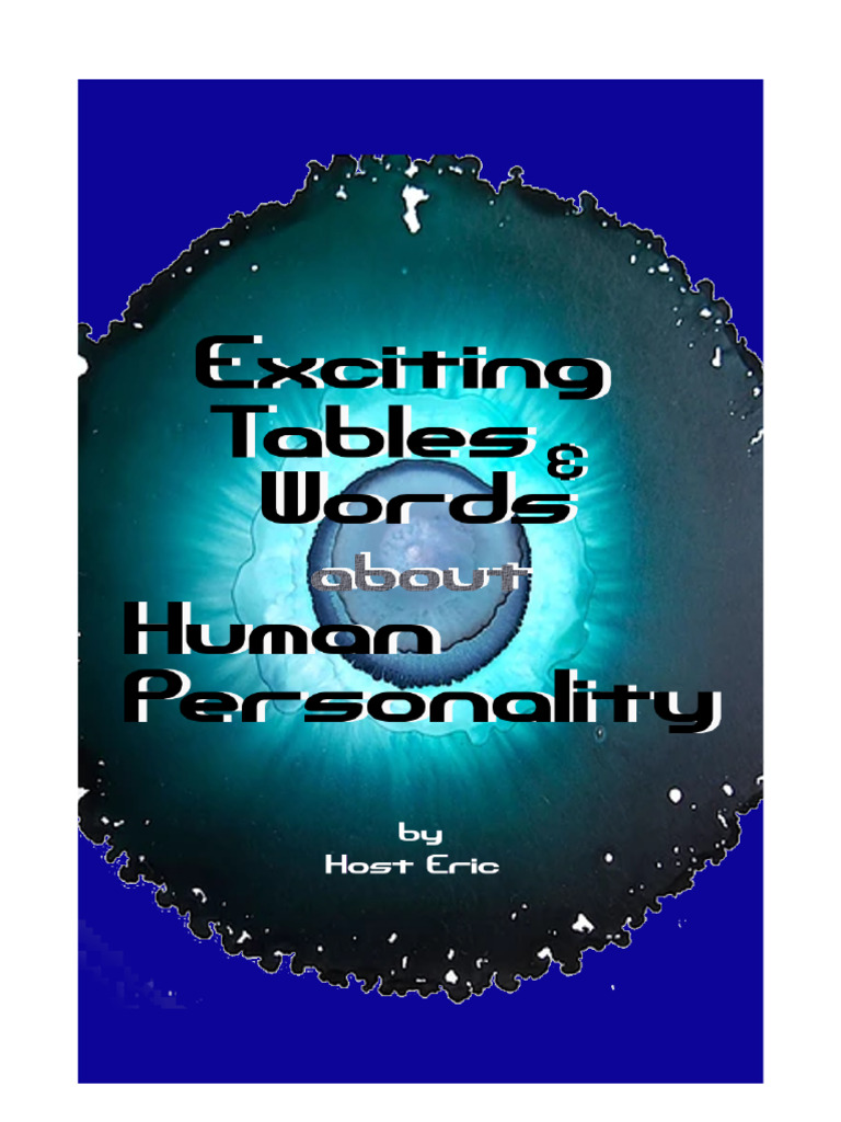 Exciting Tables and Words About Human Personality | PDF | Shadow ...