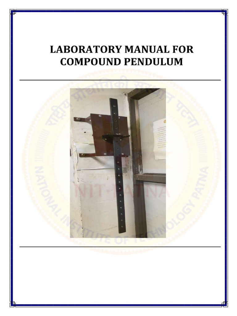 Compound Pendulum Final Edition | PDF