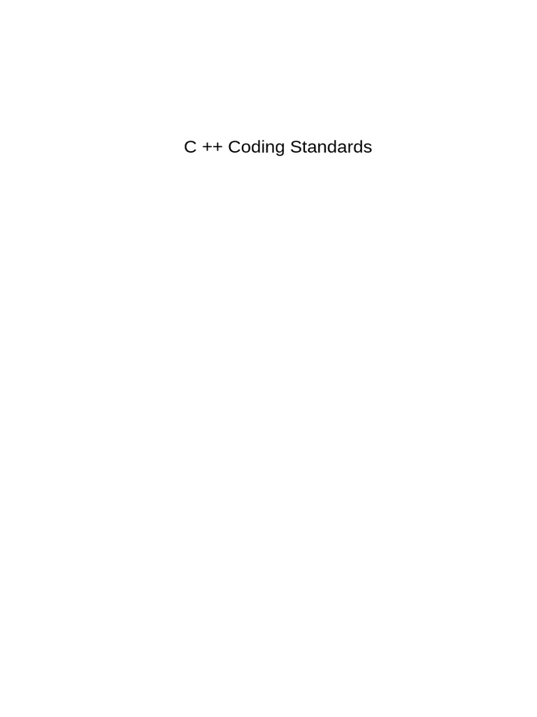 PD 03 06 Coding - Standards - C++ | PDF | Method (Computer Programming ...