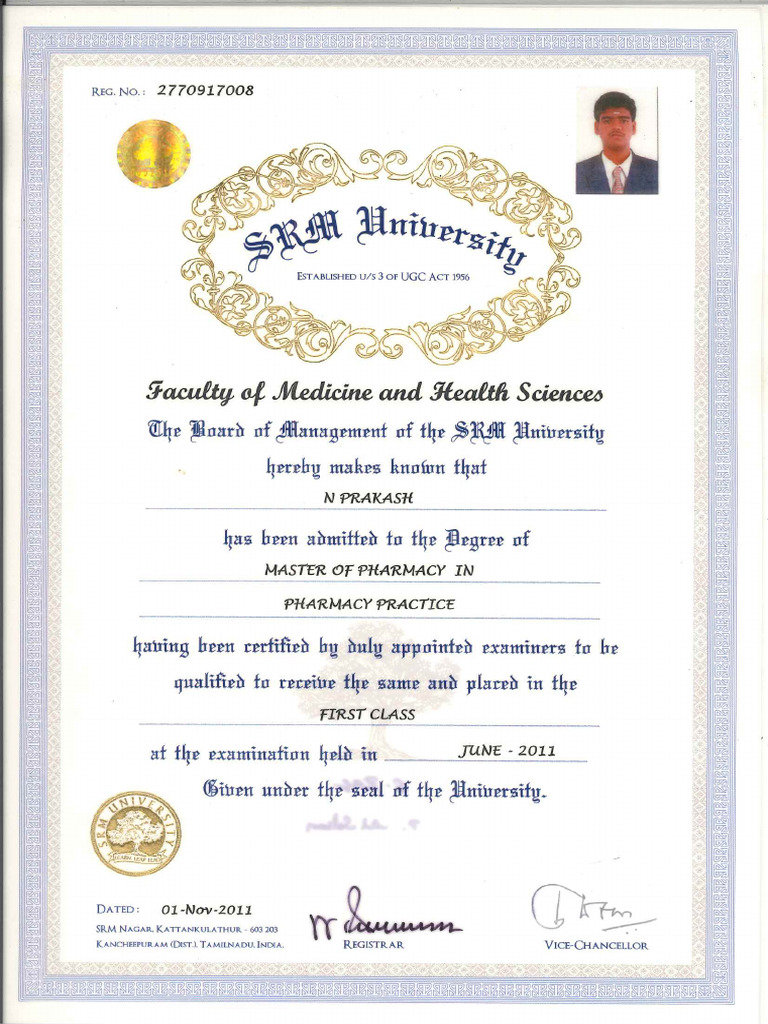 M. Pharm Convocation | PDF