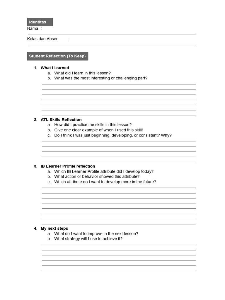 Student Reflection | PDF