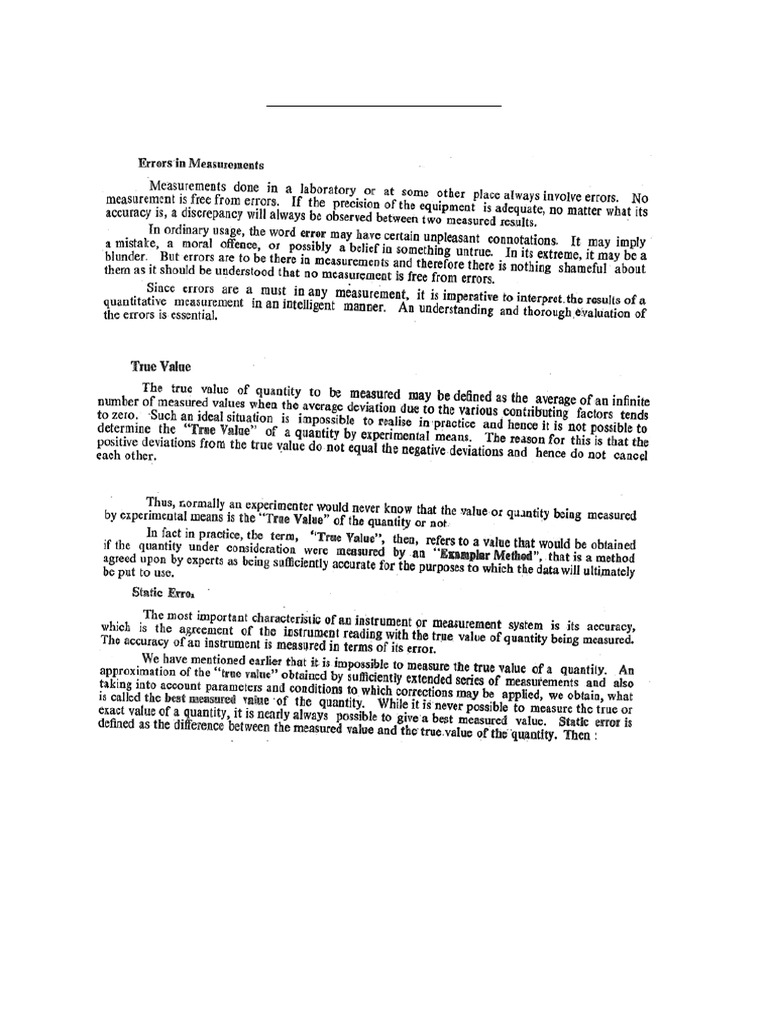 Error Notes | PDF