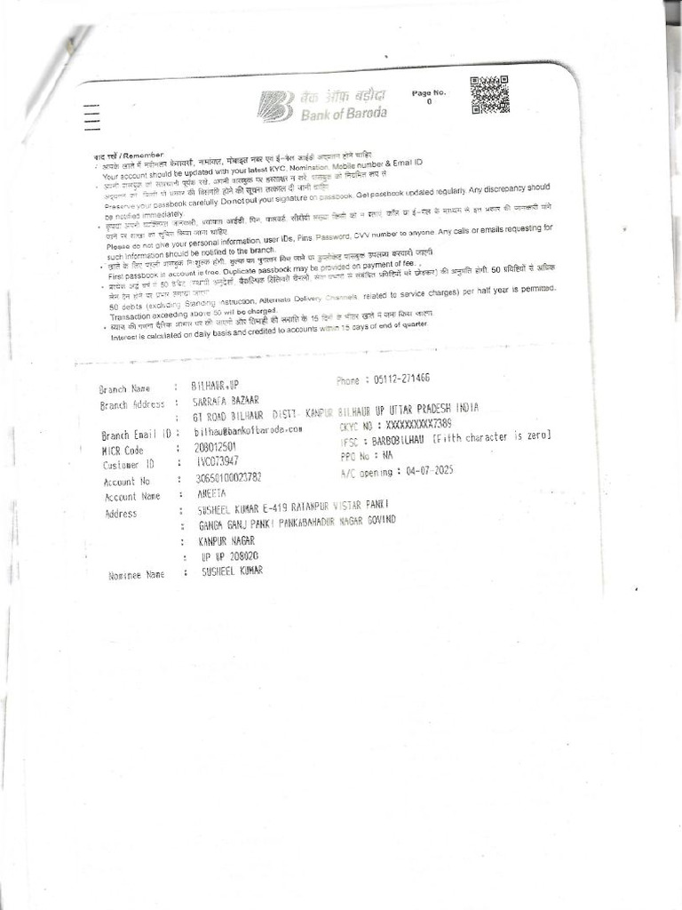 Bank Passbook 11zon | PDF