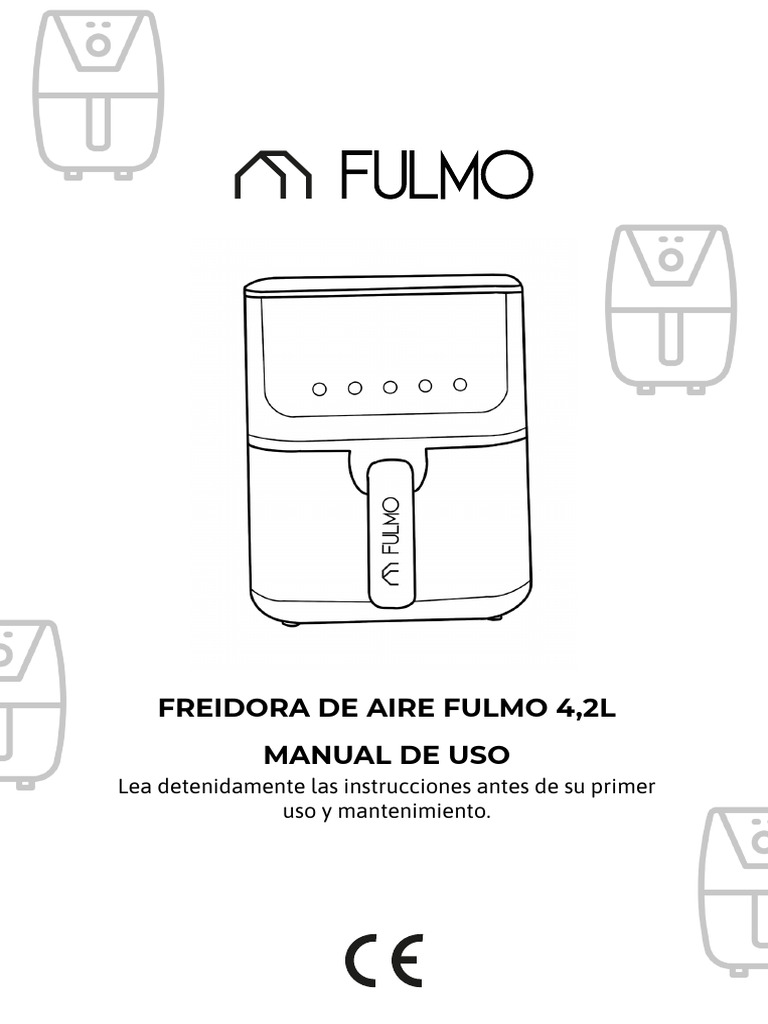 Freidora Fulmo 42 Manual - Compressed | PDF | Cocinando | Preparación ...