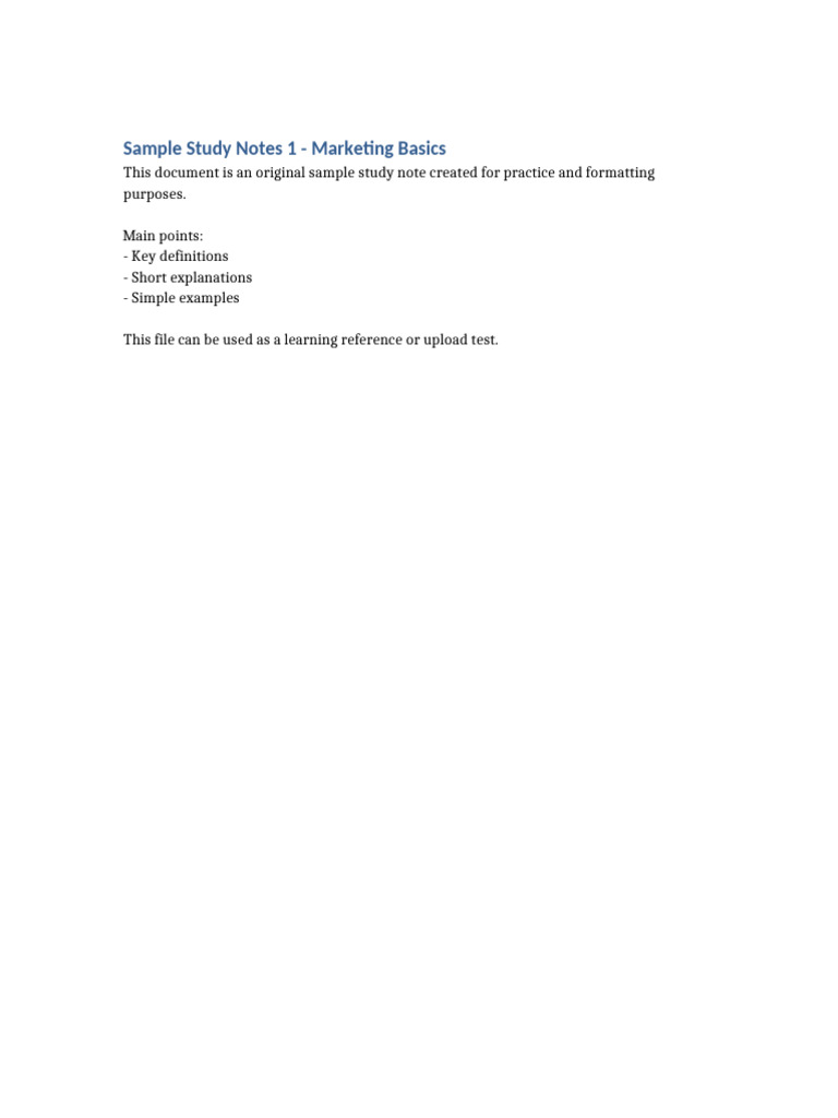 Sample Document 1 | PDF