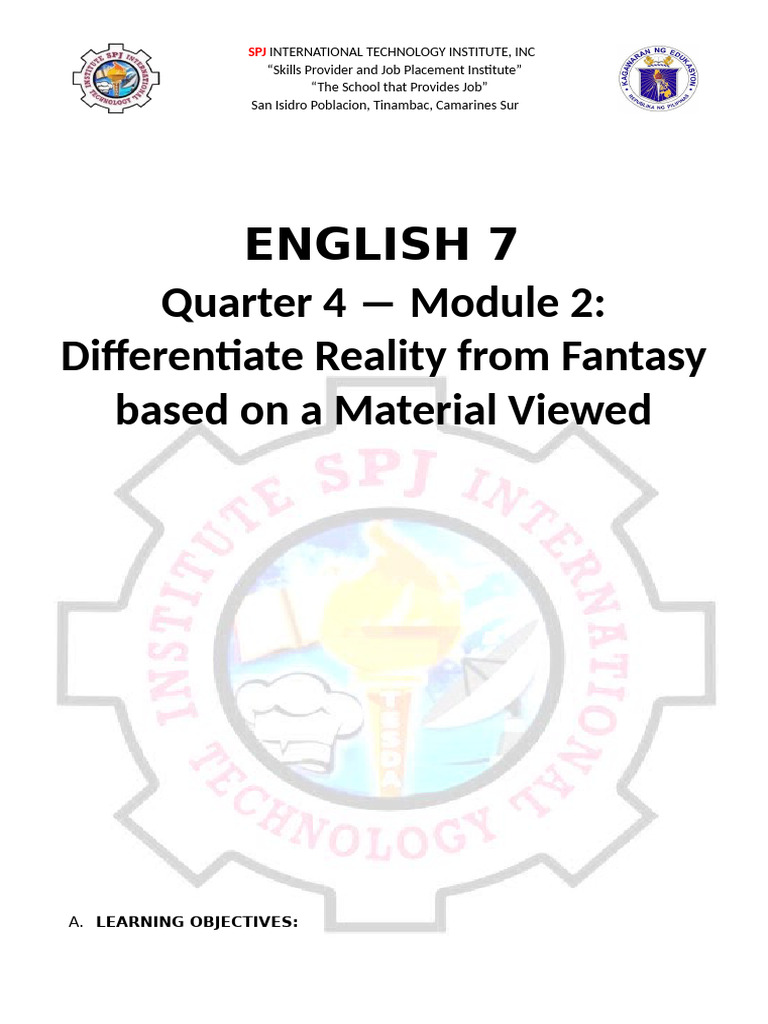 MODULE 2 ENG7 Q4 | PDF
