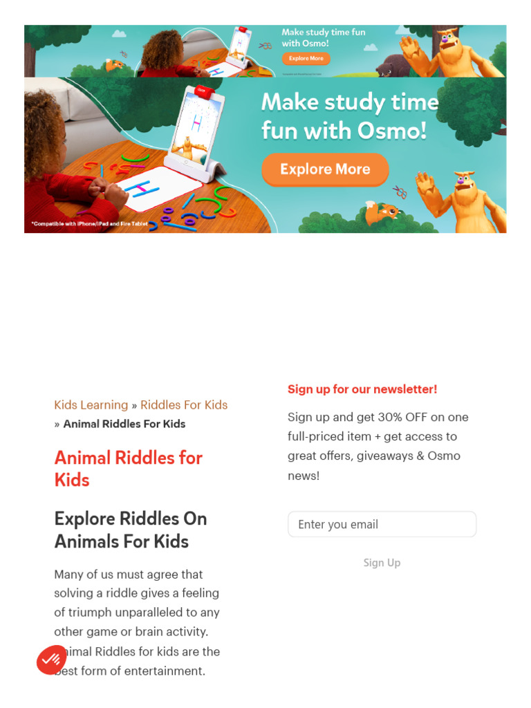 Animal Riddles For Kids - 40+ Fun Riddles | PDF | Riddle | Frog