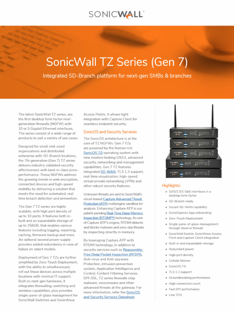 Datasheet TZ Gen7 COG 3332 | PDF