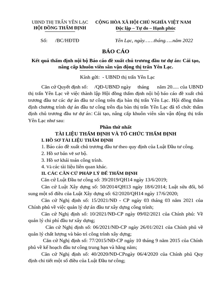 6 Bao Cao Tham Dinh Cua HDTD Xa - Mẫu Số 03 ..... | PDF