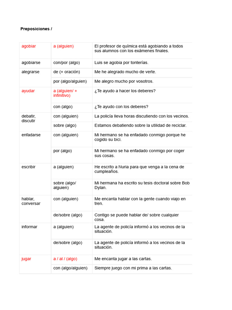 Preposiciones y Conectores - Copia | PDF | Lavadora