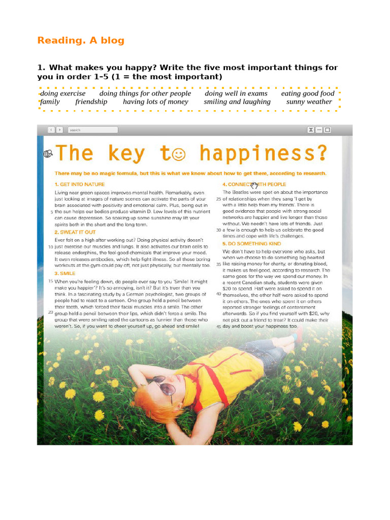 Reading Unit 3 | PDF