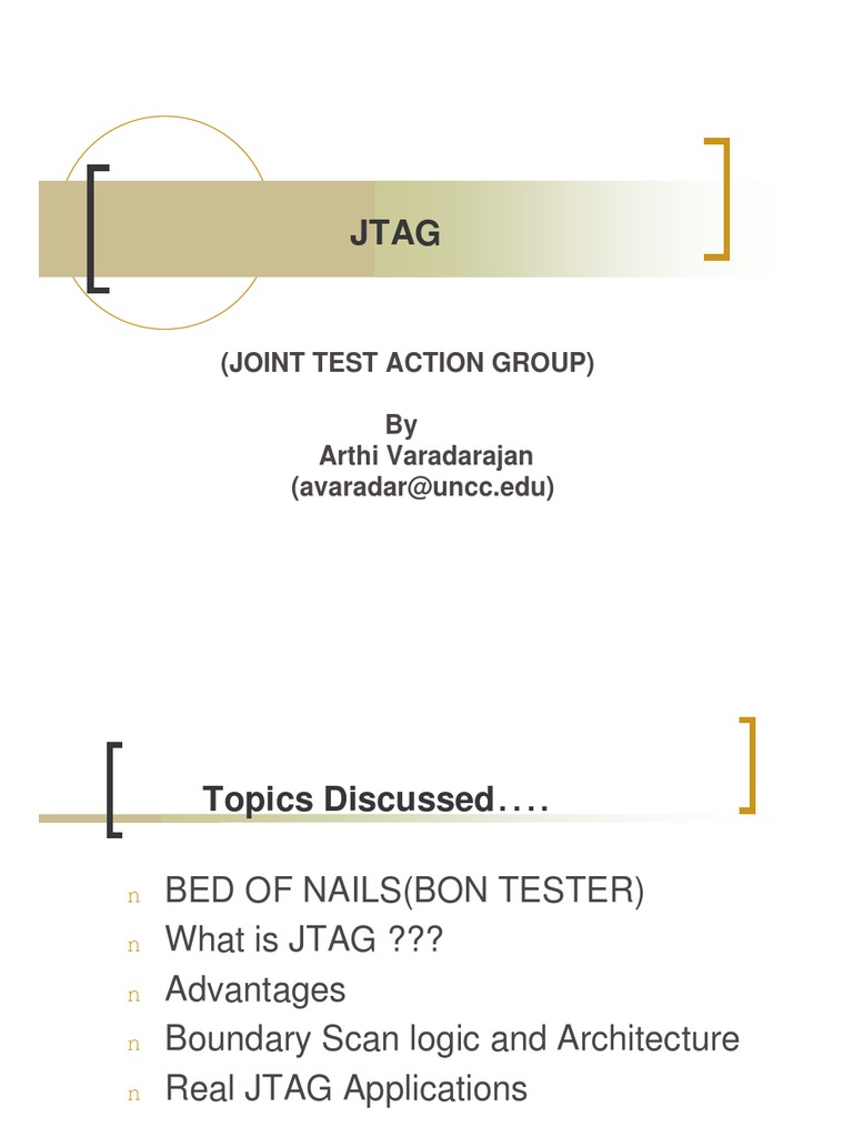 Jtag Presentation | Download Free PDF | Digital Electronics | Office ...