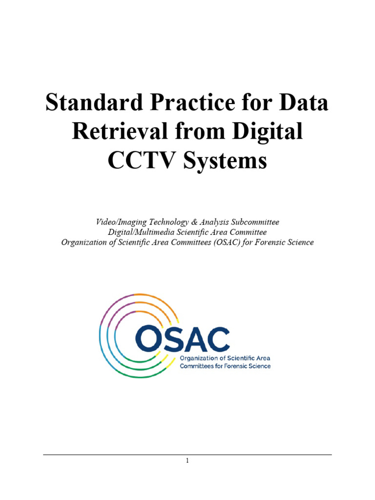 DMSAC-VL Standard For DVR Retrieval V02 OSAC Proposed June2020 | PDF ...