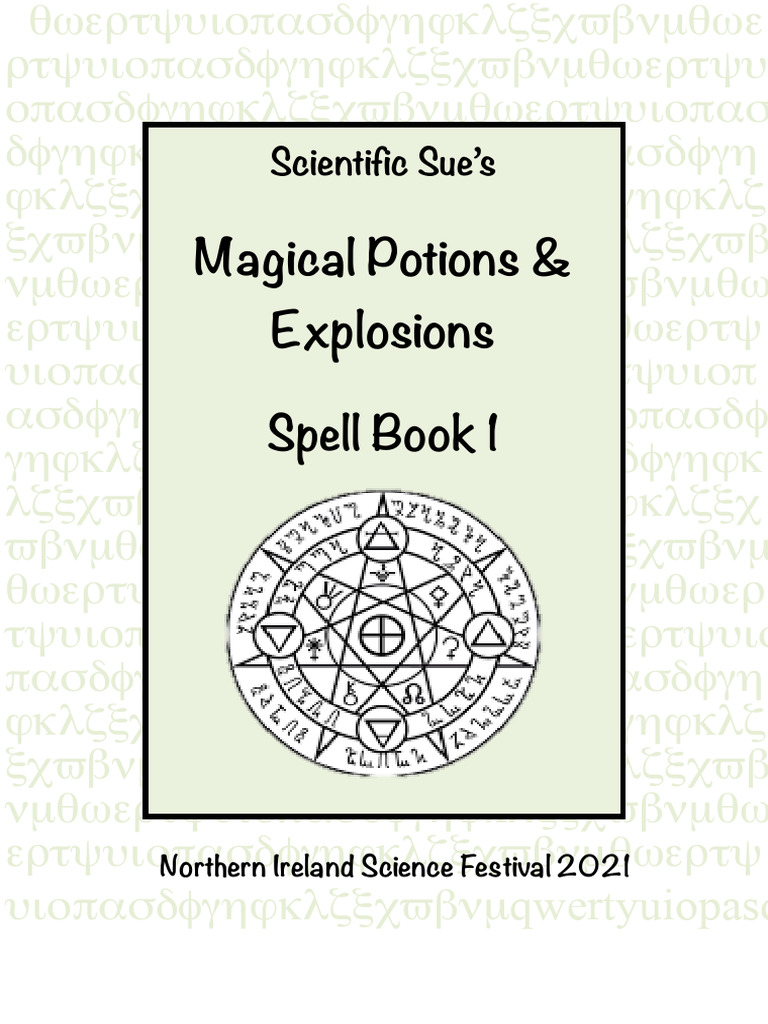 Potions and Explosions Spell Book | PDF | Teaspoon | Harry Potter