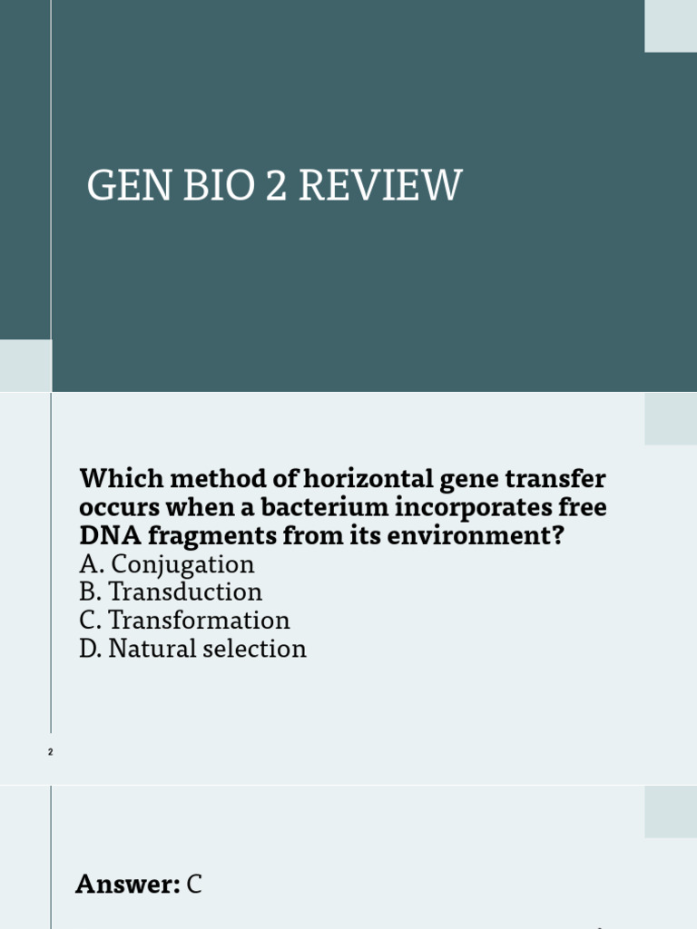 3rd Quarter Review Gen Bio 2 | PDF | Genetics | Evolution
