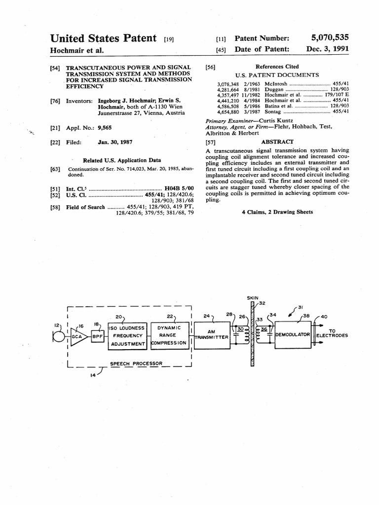 Transcutaneous Power and Signal Transmission System and Methods ...