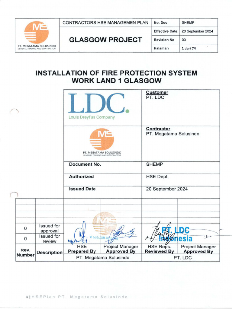 HSE PLAN PT.MS OK | PDF