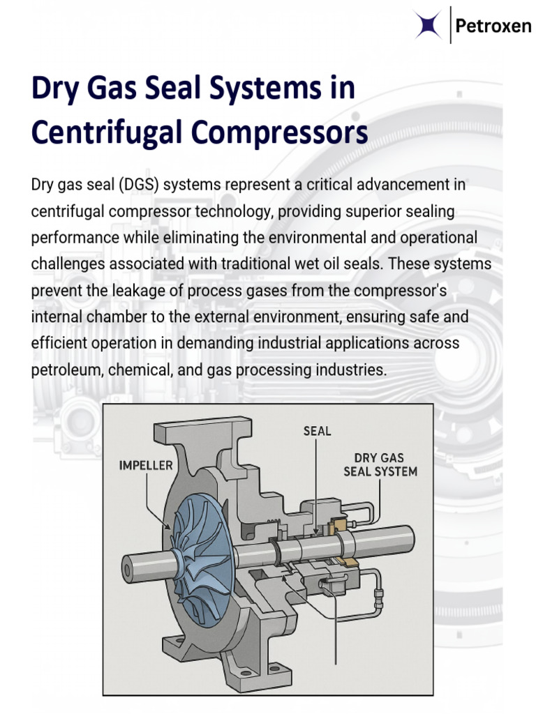 Dry Gas Seal - Centrifugal Compressor | PDF | Gases | Filtration