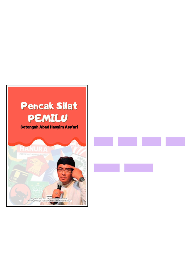 (Ebook) Pencak Silat Pemilu: Setengah Abad Hasyim Asy'ari by Setya ...