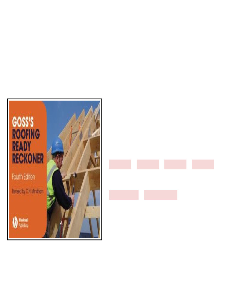 Goss s Roofing Ready Reckoner Metric Cutting and Sizing Tables for ...