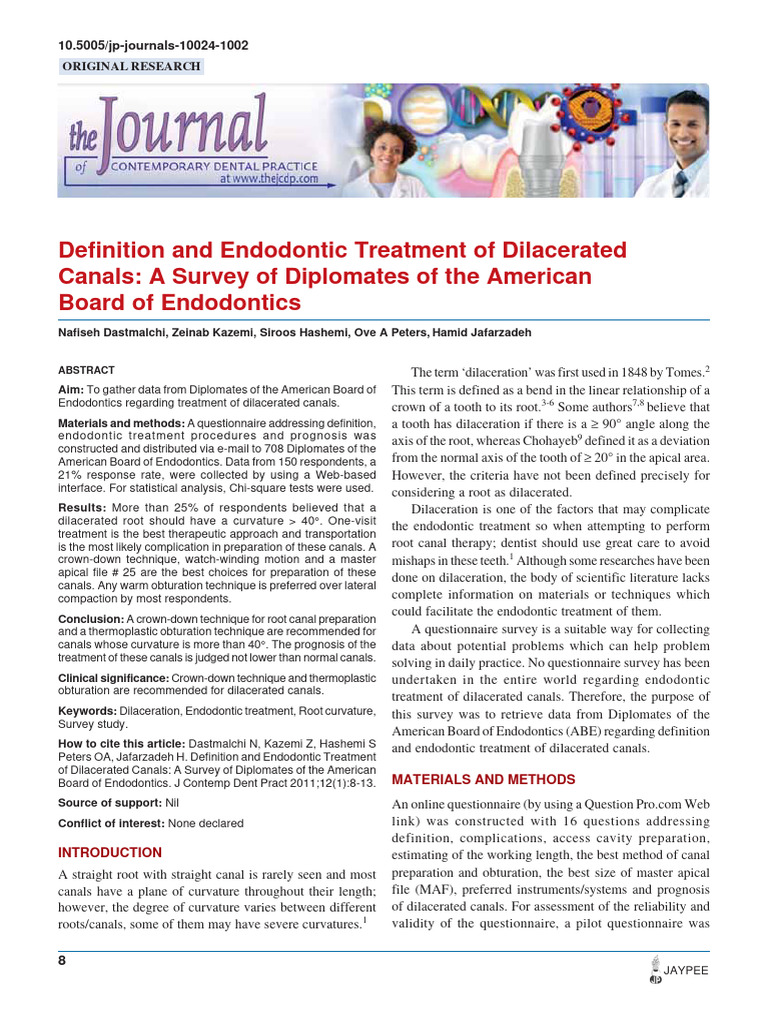 Definition and Endodontic Treatment of D | PDF | Medical Specialties ...