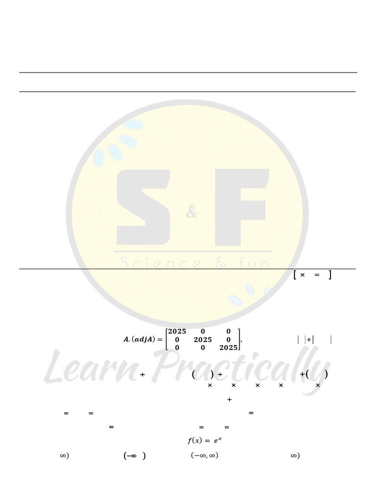 Maths Mock -1 | PDF | Euclidean Vector | Function (Mathematics)