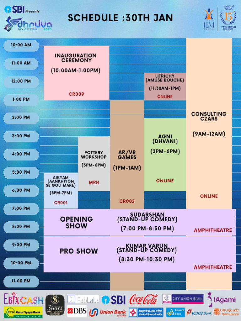 Dhruv Event Schedule | PDF