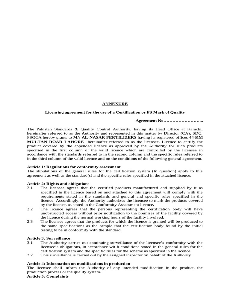 Meg Gareen Licensing Agreement | PDF | License | Justice
