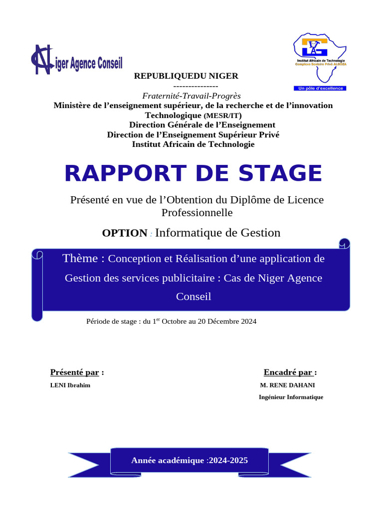 Rapport de Stage LENI Ibrahim | PDF | Langage de Modélisation Unifié ...