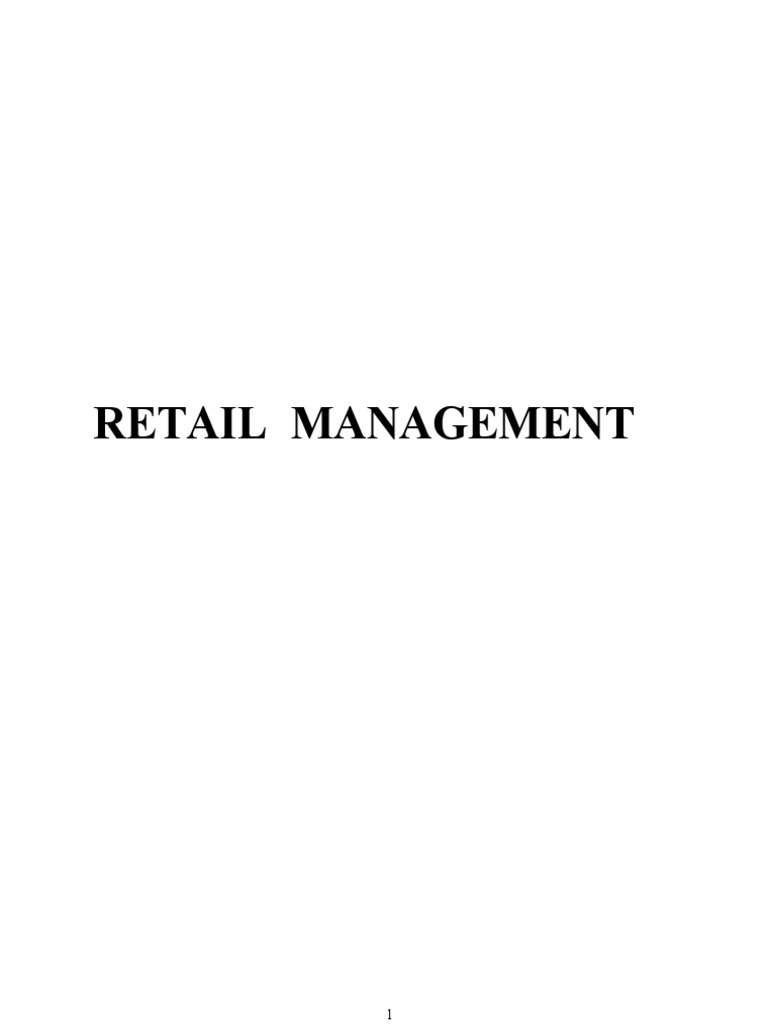 Retail Management | PDF | Multi Level Marketing | Retail