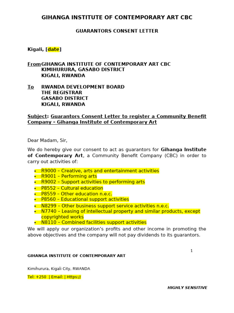 Guarantors Consent | PDF