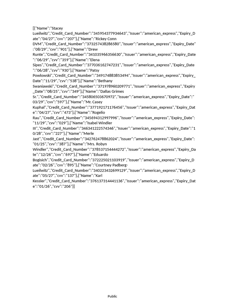 Credit Card - Worng Label | PDF