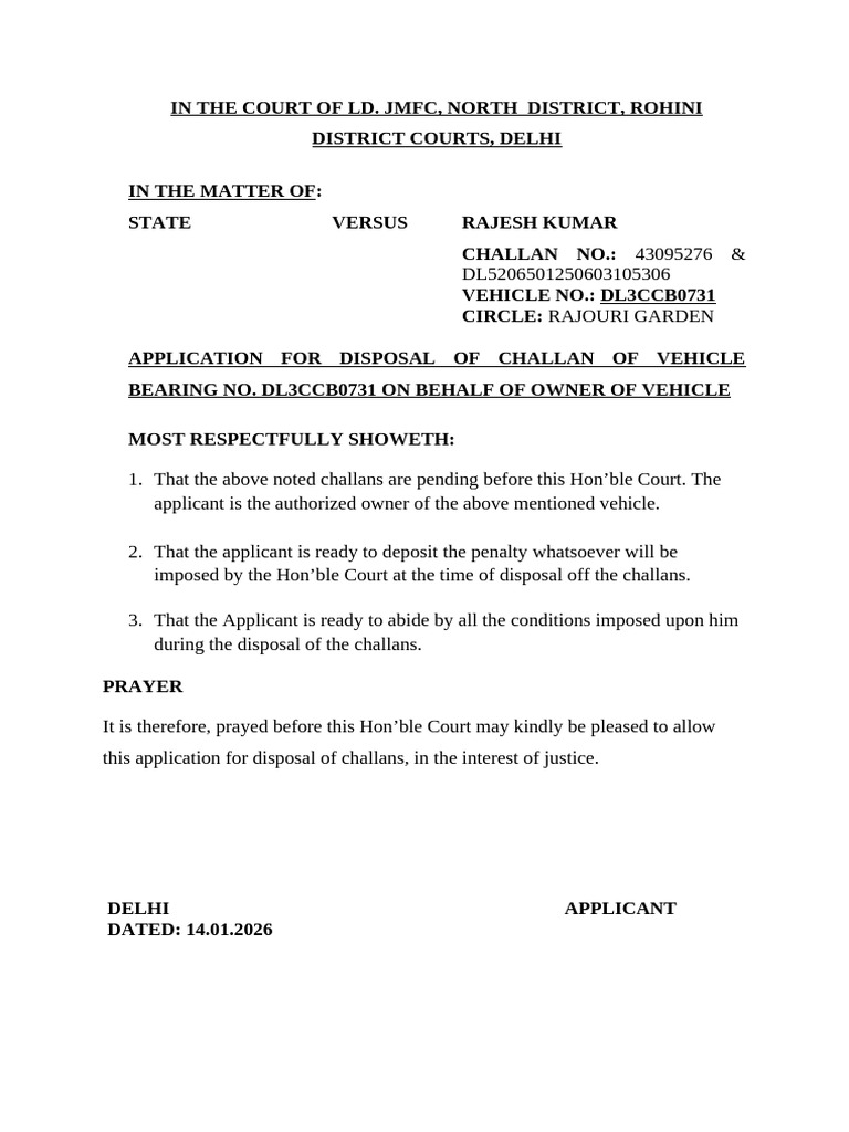 Application | PDF | Advocate | Justice