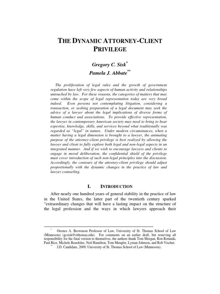 Legal Counseling - JJH | Download Free PDF | Attorney–Client Privilege ...