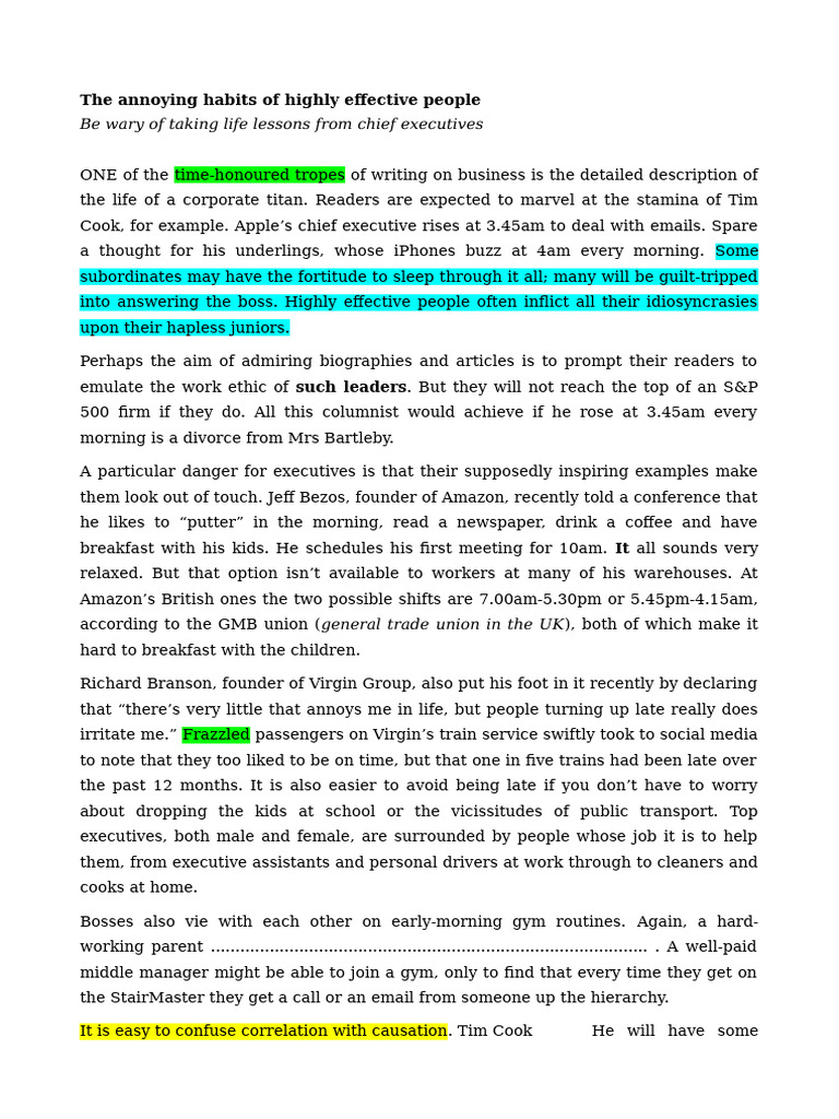 Reading Exam Style-1 | PDF