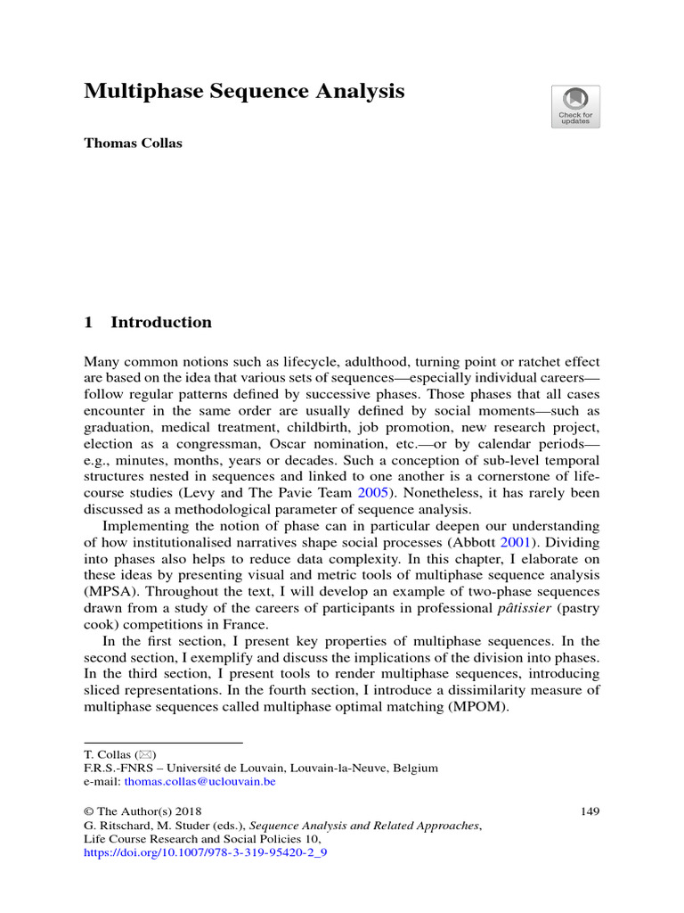 Multiphase Sequence Analysis | PDF | Cluster Analysis | Sequence