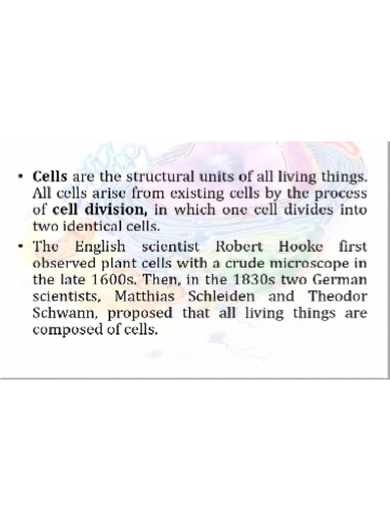 Cell Part 1 | PDF