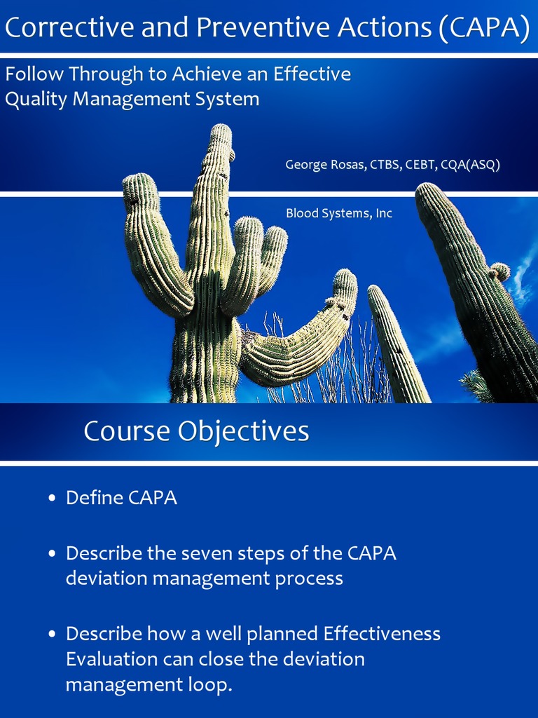 Corrective and Preventive Actions (CAPA) | PDF | Causality | Business